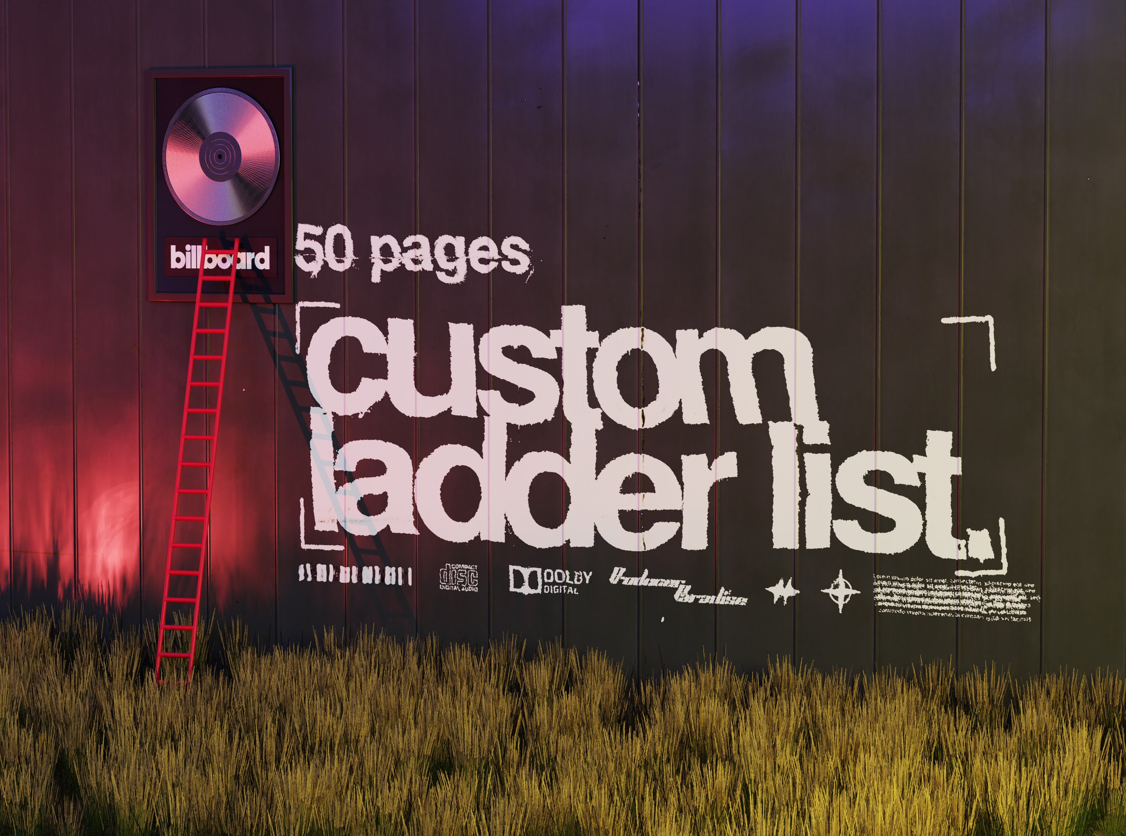 50 Page Ladder List (CUSTOM) – Producer Paradise